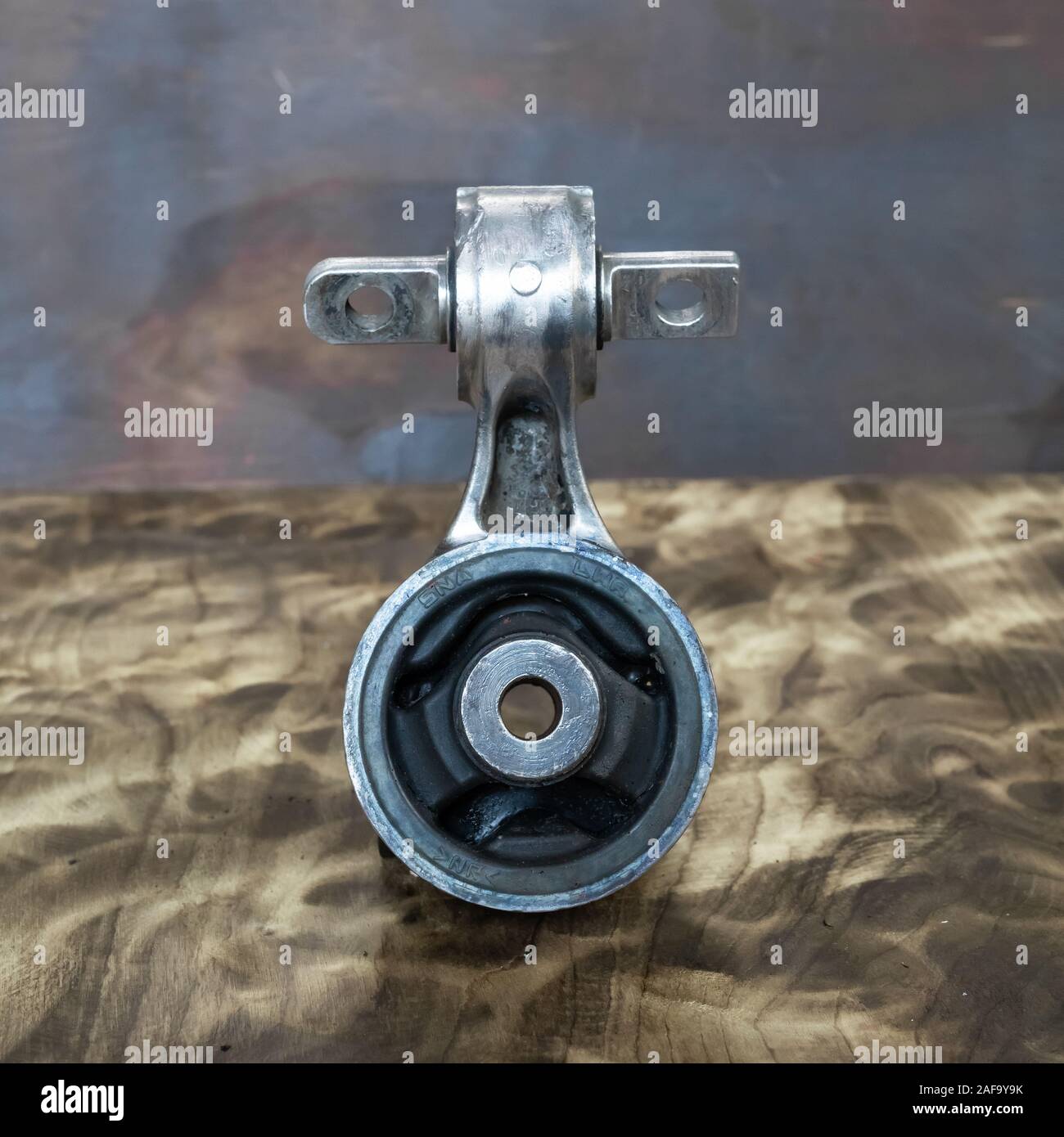 Silent block recovered PU. Engine mount repaired Stock Photo - Alamy