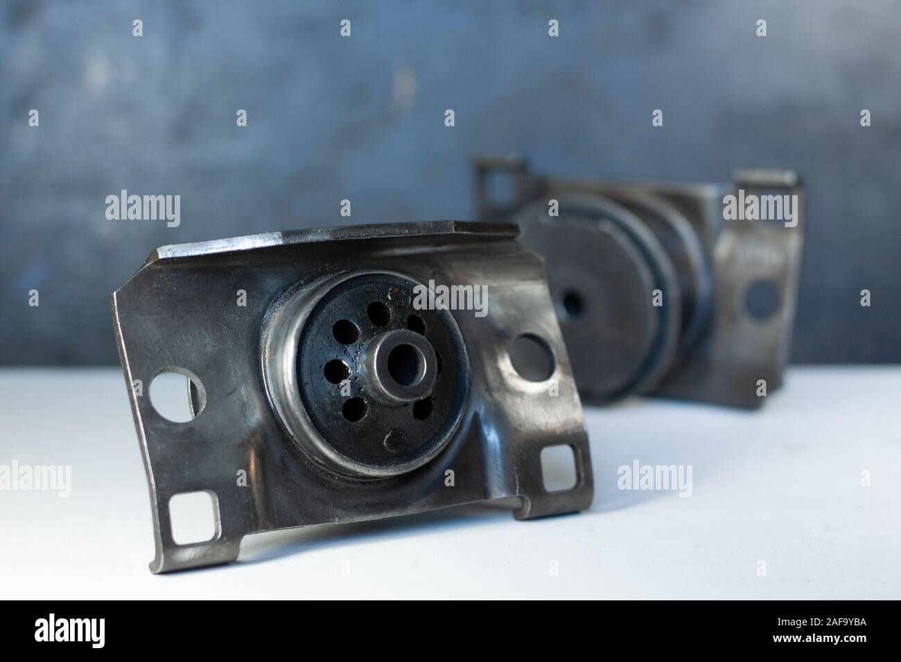 Silent block. Engine mount repaired. Spare parts of the chassis of the ...