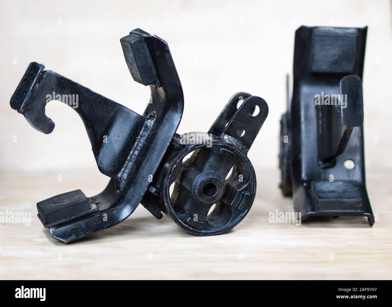 Set of car suspension silent block. Engine mount repaired Stock Photo ...