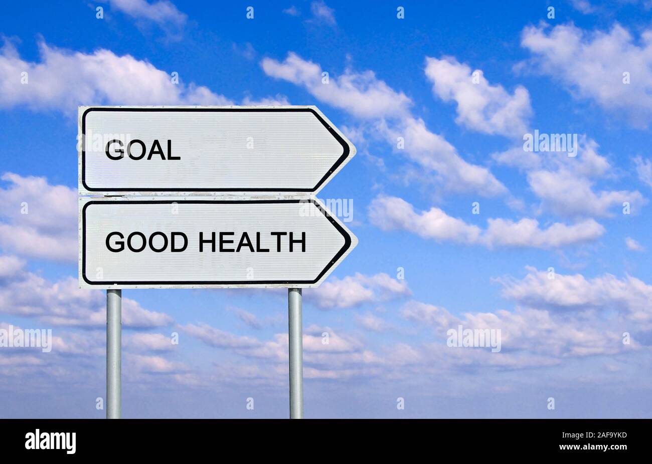Good health road sign hi-res stock photography and images - Alamy