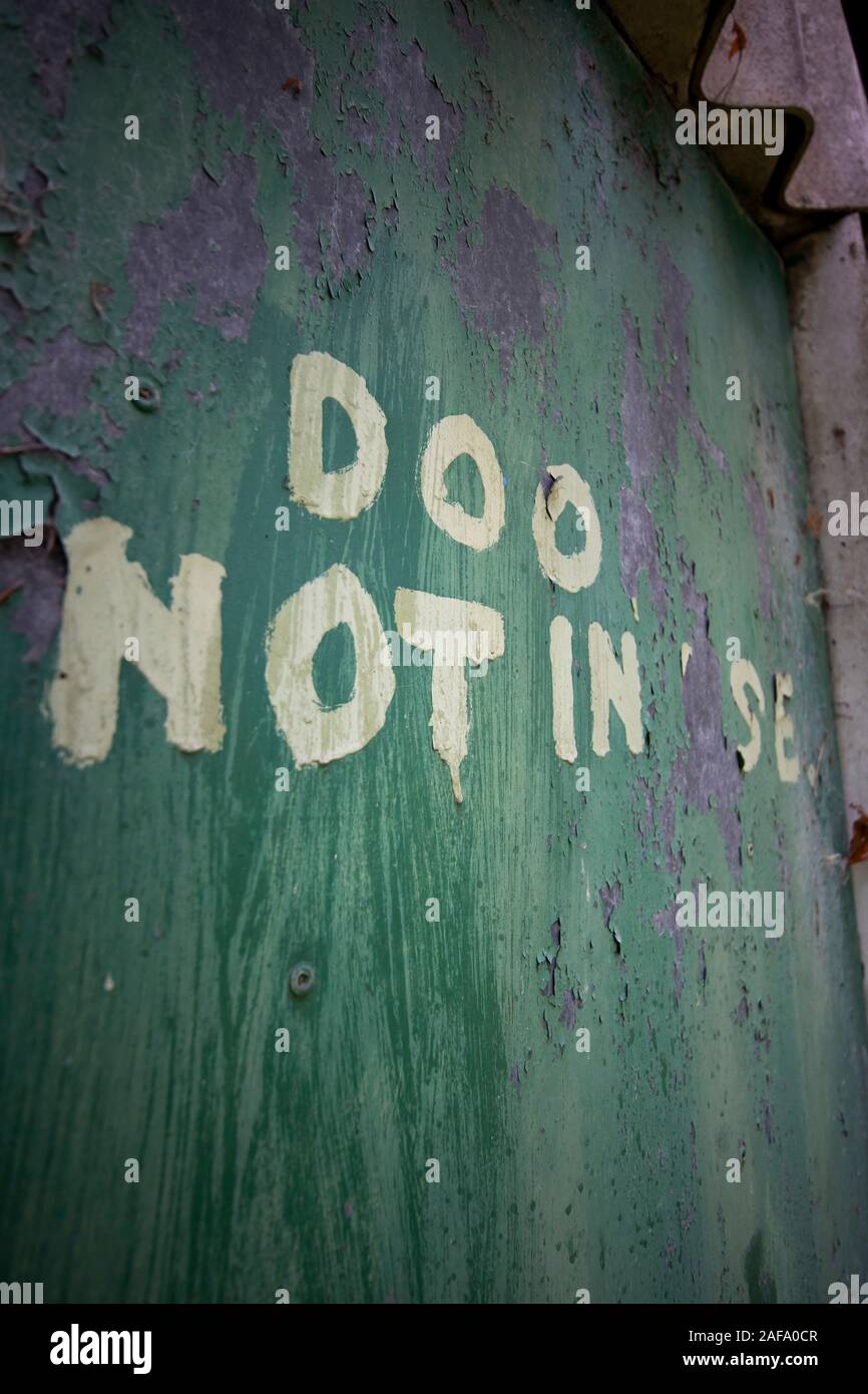 Condemned Sign On Door