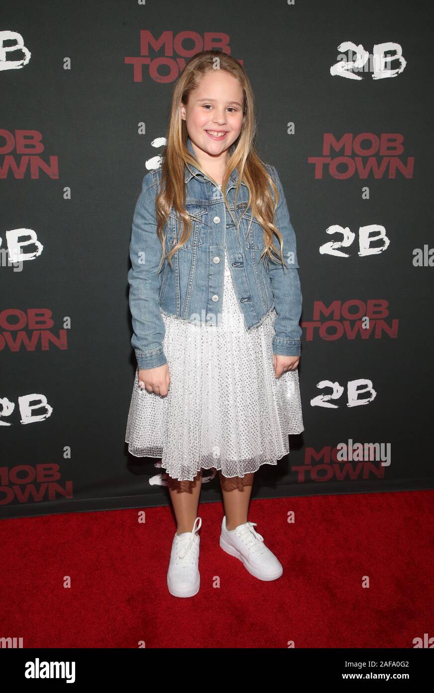 Hollywood, Ca. 13th Dec, 2019. Mia Gabay, at Mob Town Los Angeles ...