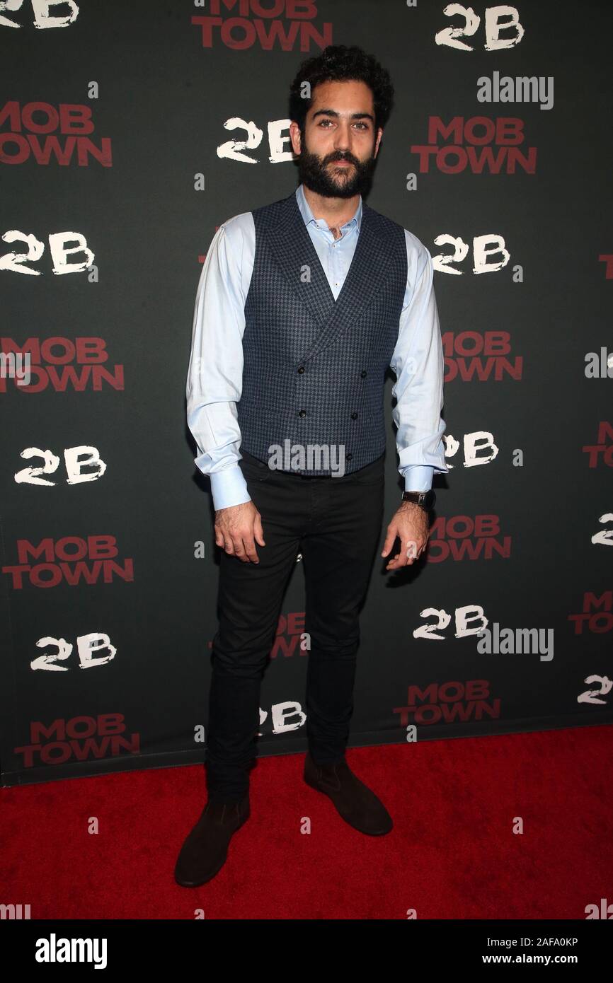 Hollywood, Ca. 13th Dec, 2019. Justin Benjamin, at Mob Town Los Angeles ...