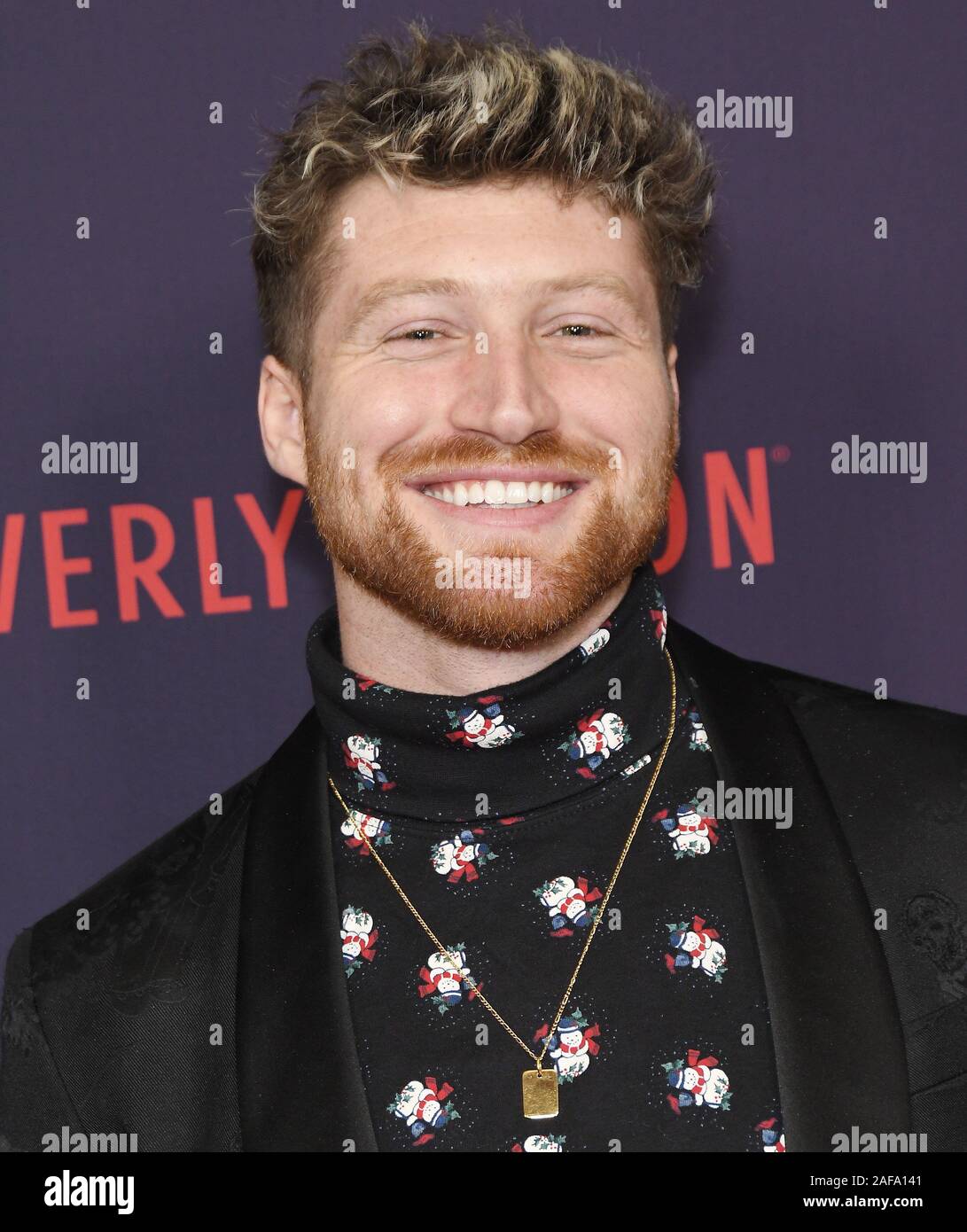 Los Angeles, USA. 13th Dec, 2019. Scotty Sire arrives at The 9th Annual ...