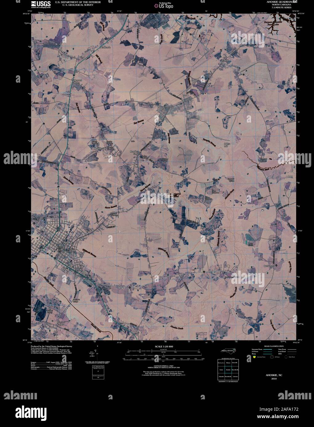 Ahoskie map hi-res stock photography and images - Alamy