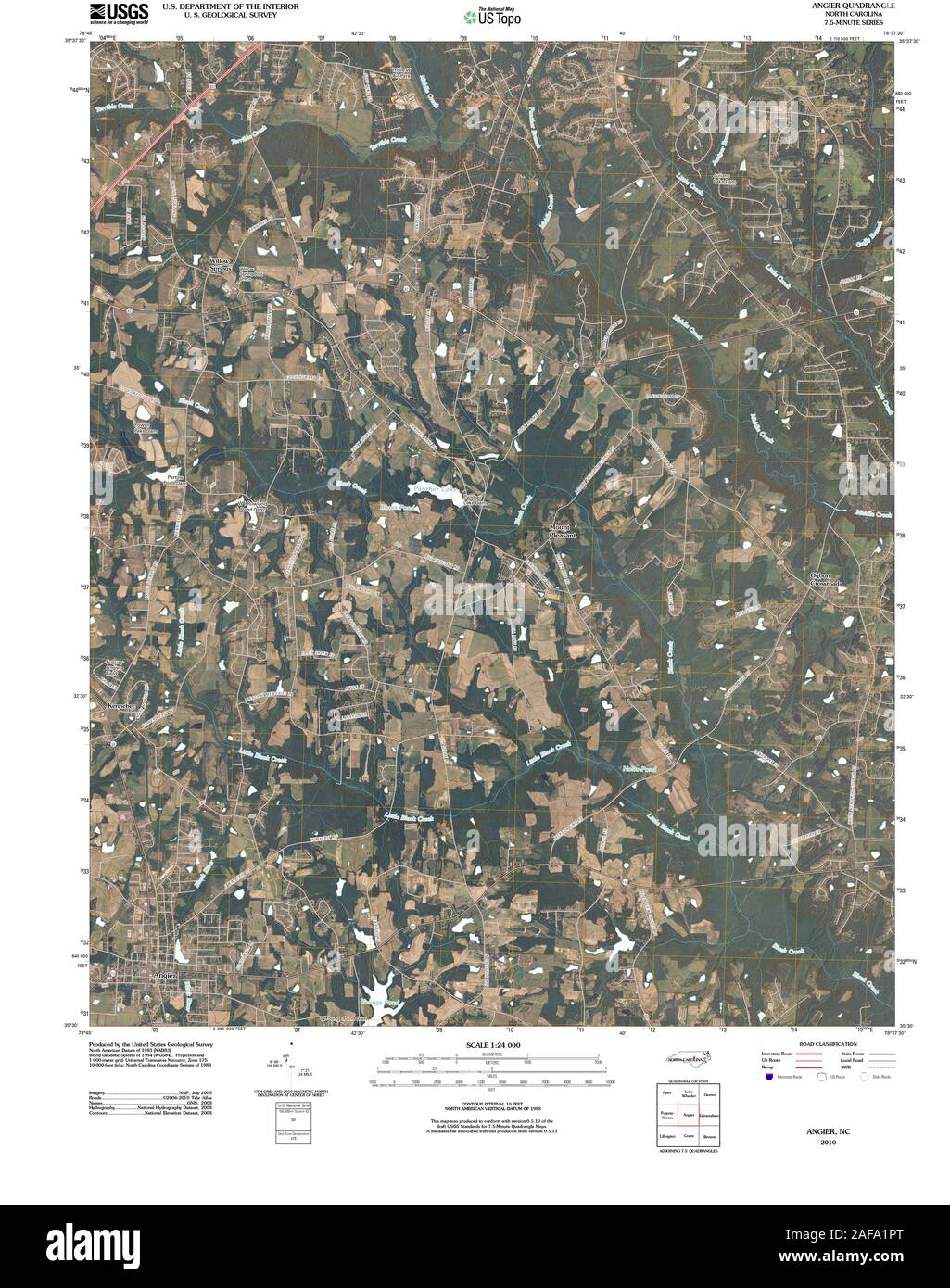 Angier,nc map hi-res stock photography and images - Alamy