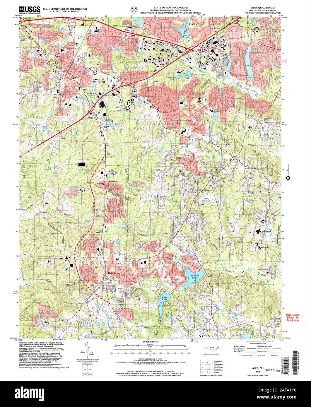 Map of apex Cut Out Stock Images & Pictures - Alamy