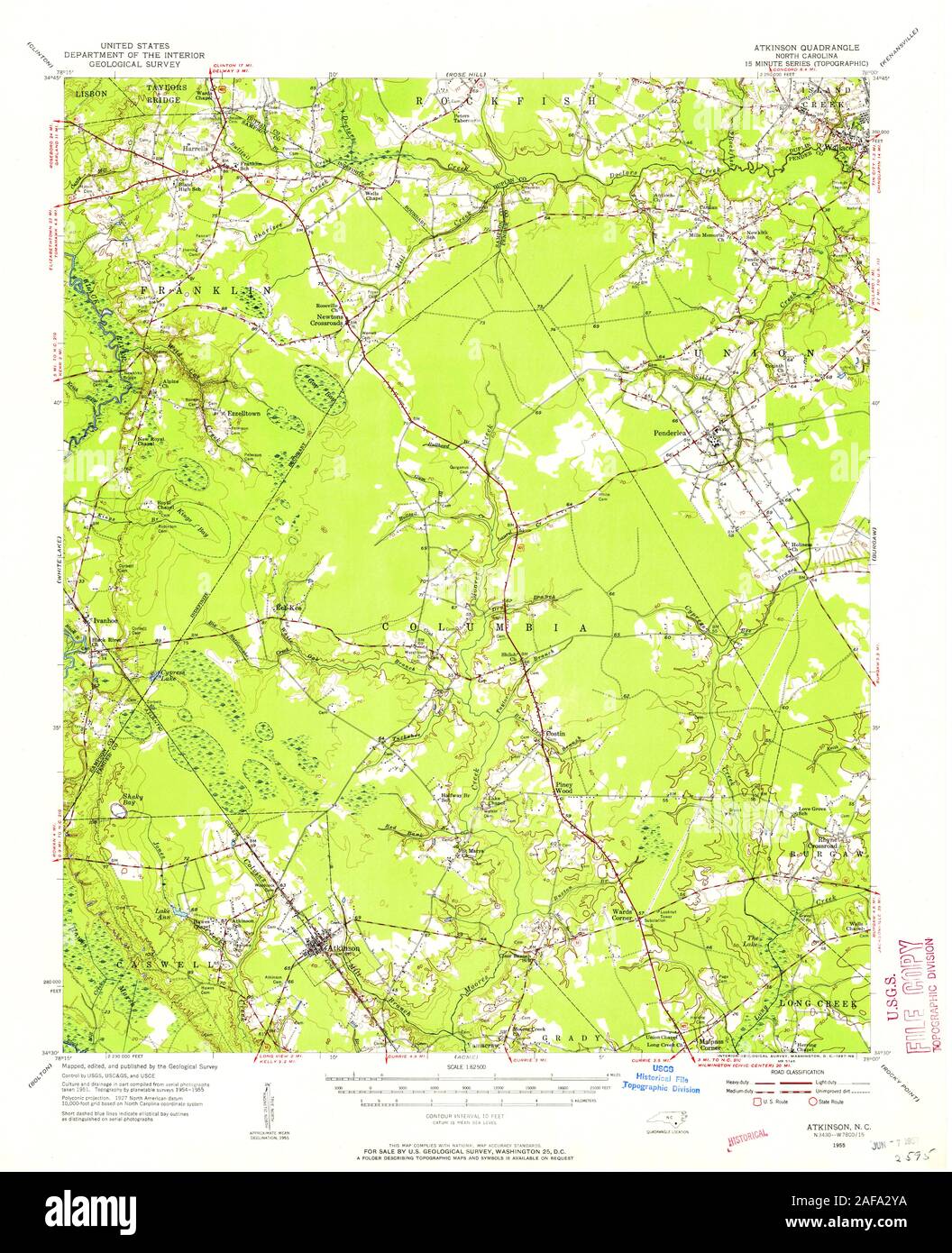 Map of atkinson Cut Out Stock Images & Pictures - Alamy