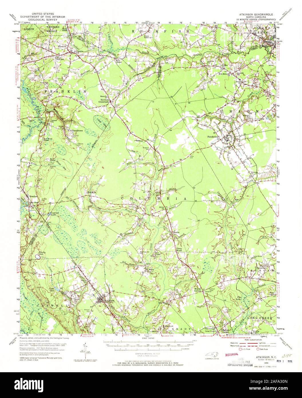 Map of atkinson Cut Out Stock Images & Pictures - Alamy