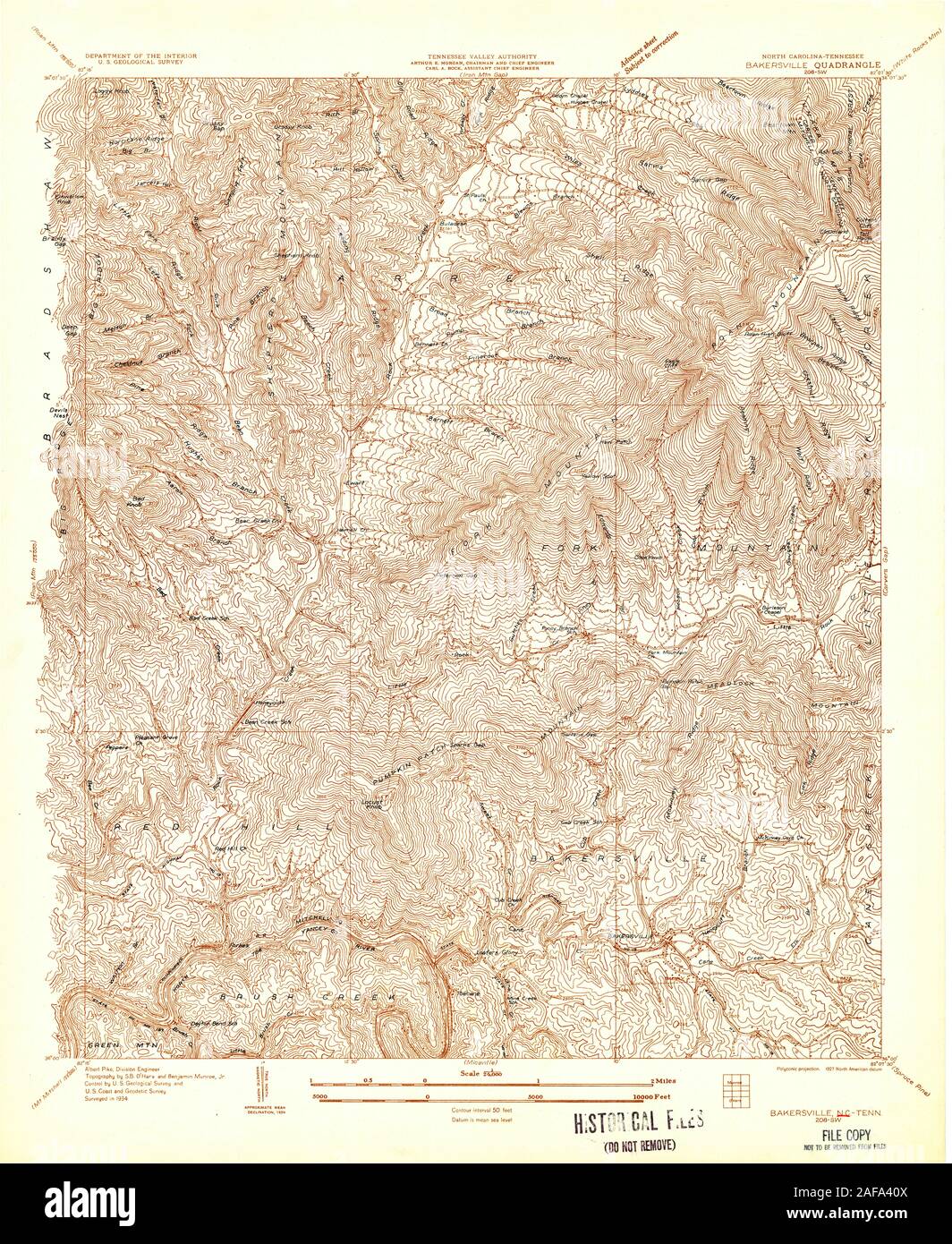 Bakersville map hi-res stock photography and images - Alamy