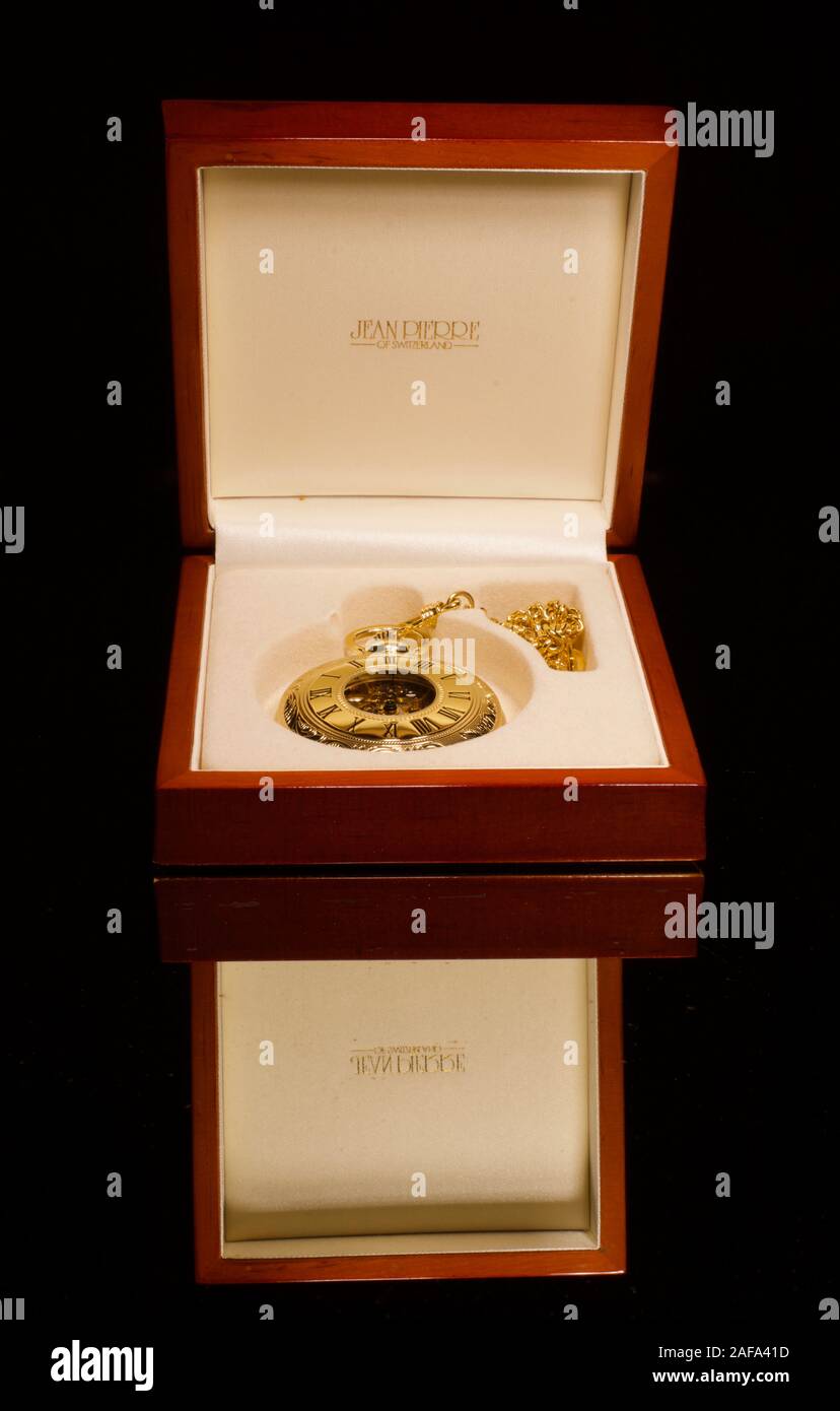 Luxurious Engraved Gold Plated Half Hunter Pocket Watch by Jean Pierre ...