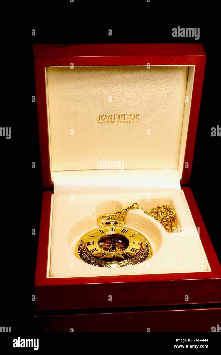 Luxurious Engraved Gold Plated Half Hunter Pocket Watch by Jean Pierre ...