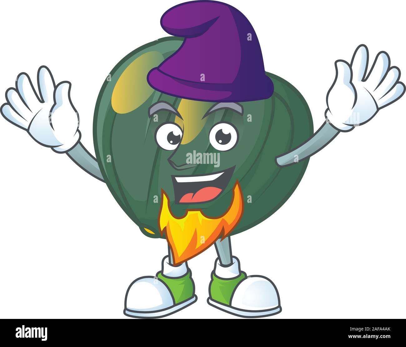 Acorn squash mascot cartoon style as an Elf Stock Vector Image & Art ...