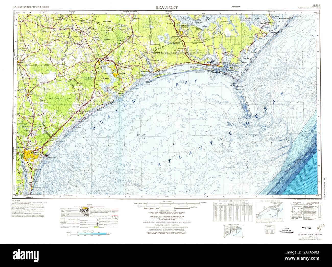 Beaufort north carolina map hi-res stock photography and images - Alamy