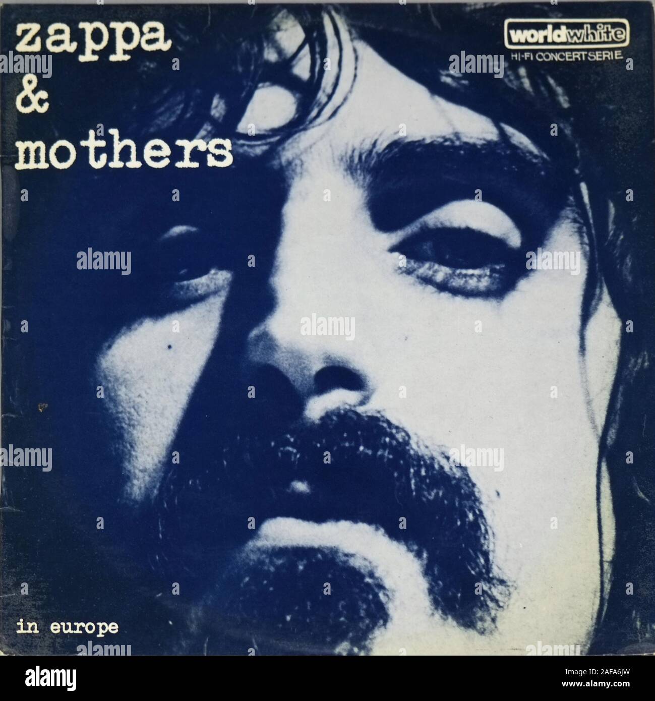 Zappa and Mother Live in Europe - Vintage vinyl record cover Stock ...