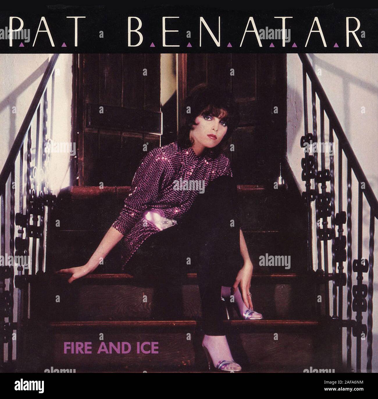 Pat Benatar - Fire And Ice - Vintage vinyl record cover Stock Photo - Alamy