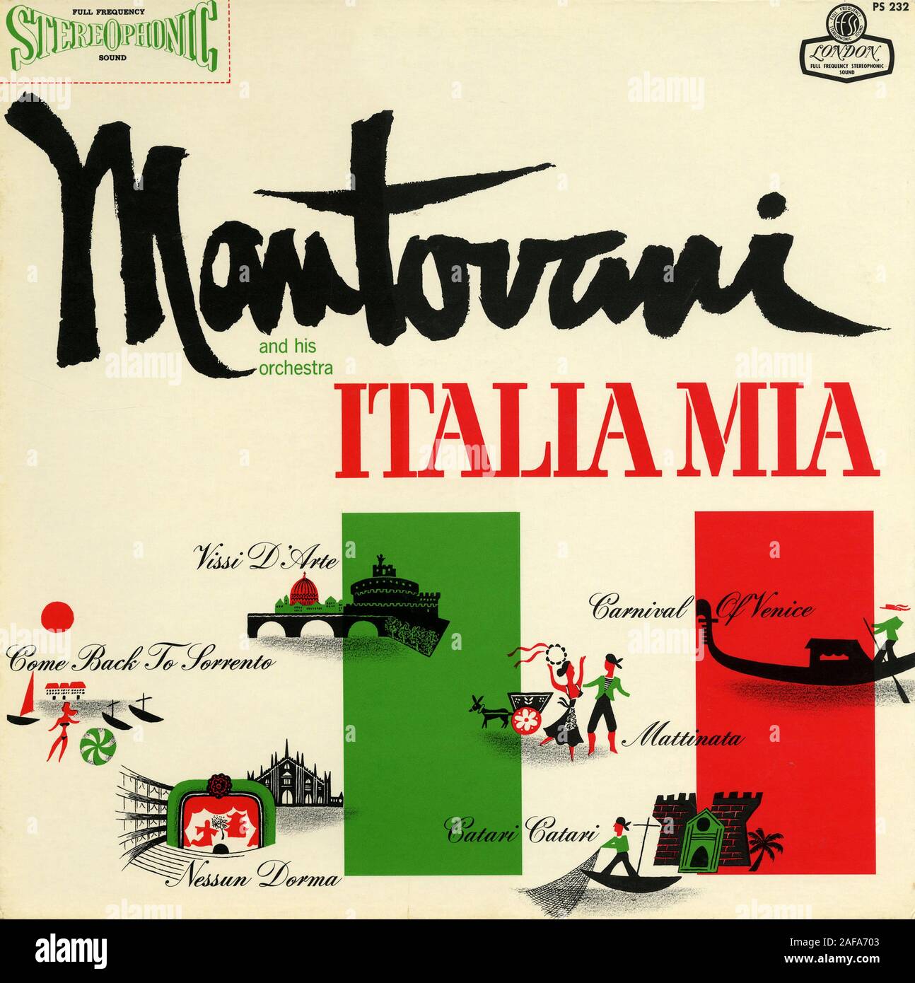 Italia Mia - Vintage vinyl album cover Stock Photo - Alamy