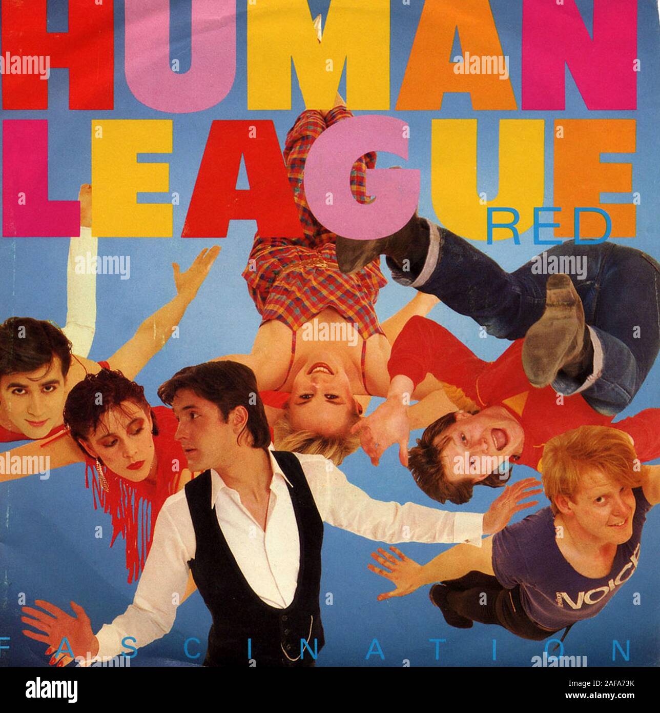 Human League - Fascination - Vintage vinyl record cover Stock Photo - Alamy