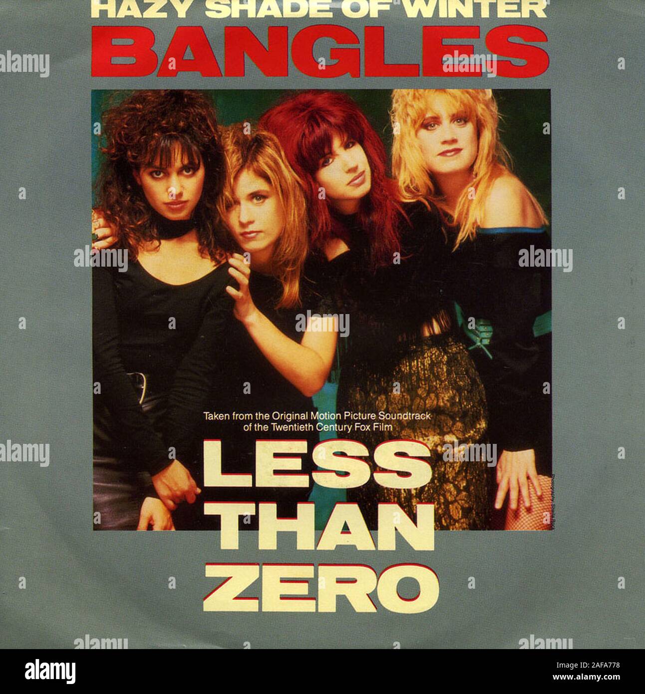 Bangles - Hazy Shade Of Winter - Vintage vinyl record cover Stock Photo ...