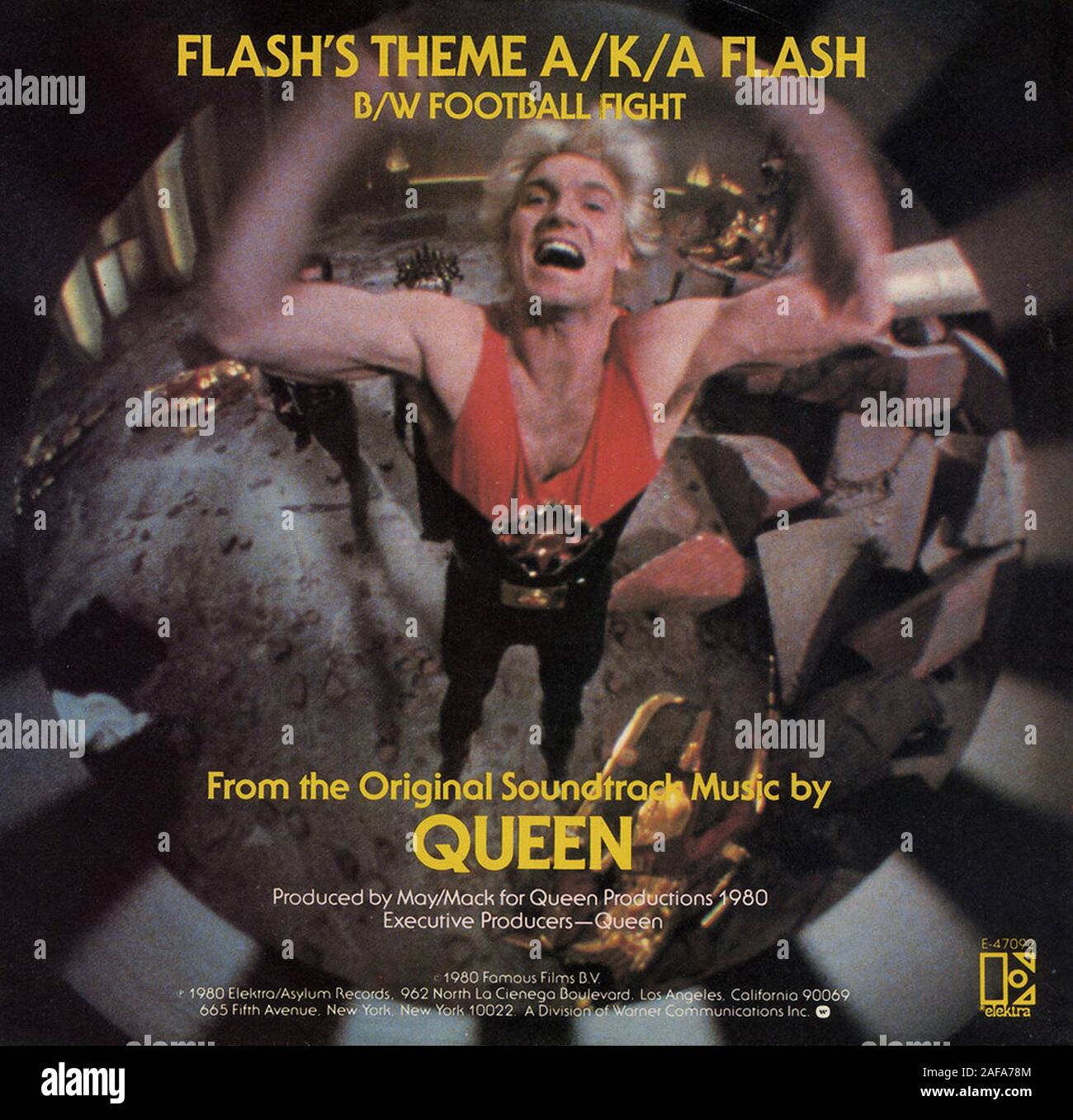 Queen - Flash’s Theme a k a Flash - Vintage vinyl record cover Stock ...