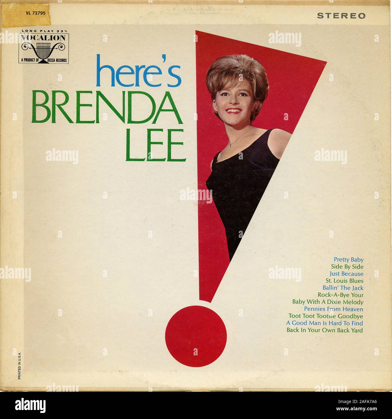 Here's Brenda Lee - Vintage vinyl album cover Stock Photo - Alamy