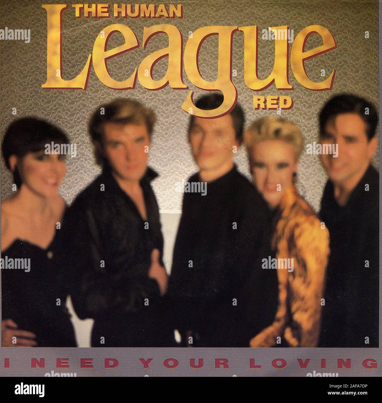 The Human League - I Need Your Loving - Vintage vinyl album cover Stock ...