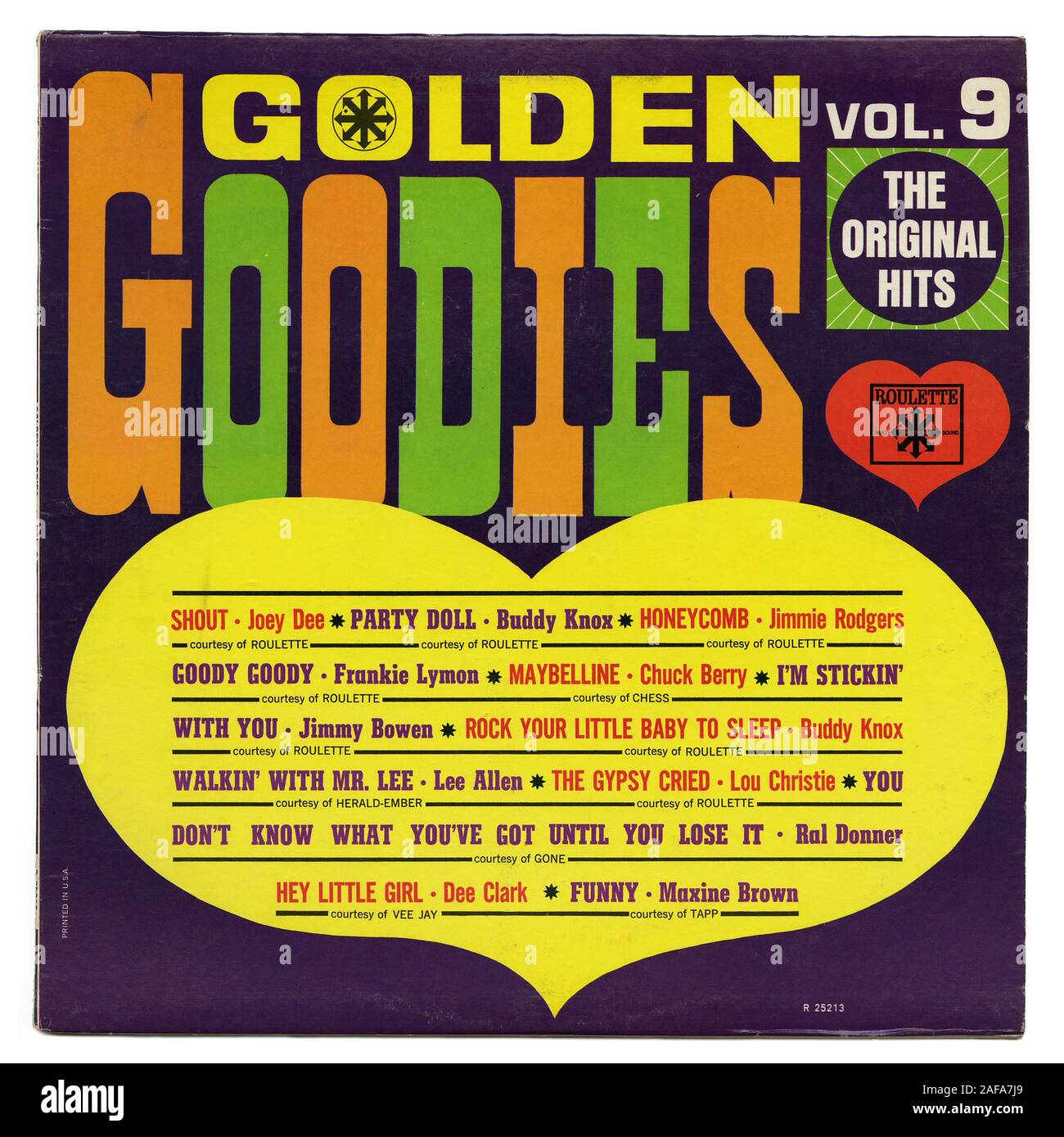 Vol. 9 - Golden Goodies - Vintage vinyl record cover Stock Photo - Alamy