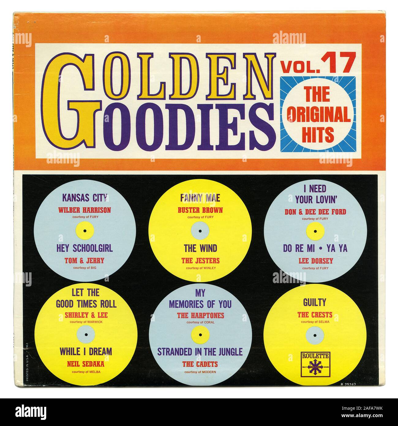 Golden Goodies - Vol. 17 - - Vintage vinyl record cover Stock Photo - Alamy