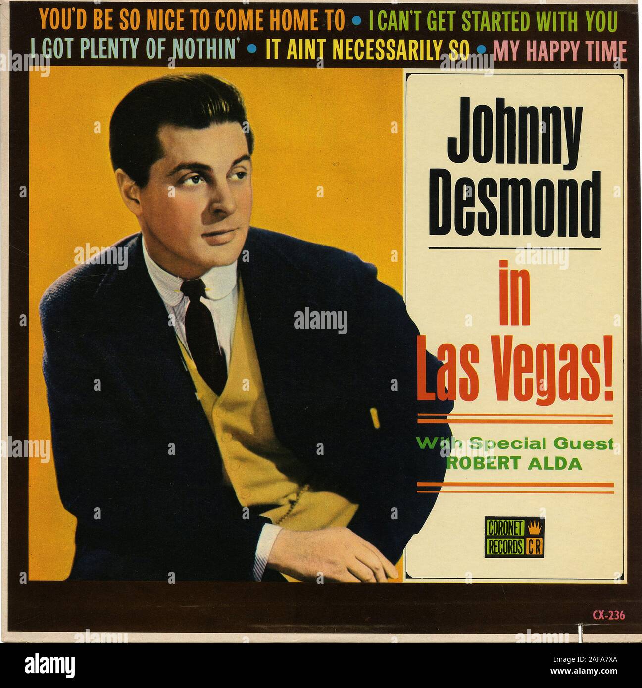 Johnny Desmond in Las Vegas! - Vintage vinyl album cover Stock Photo ...