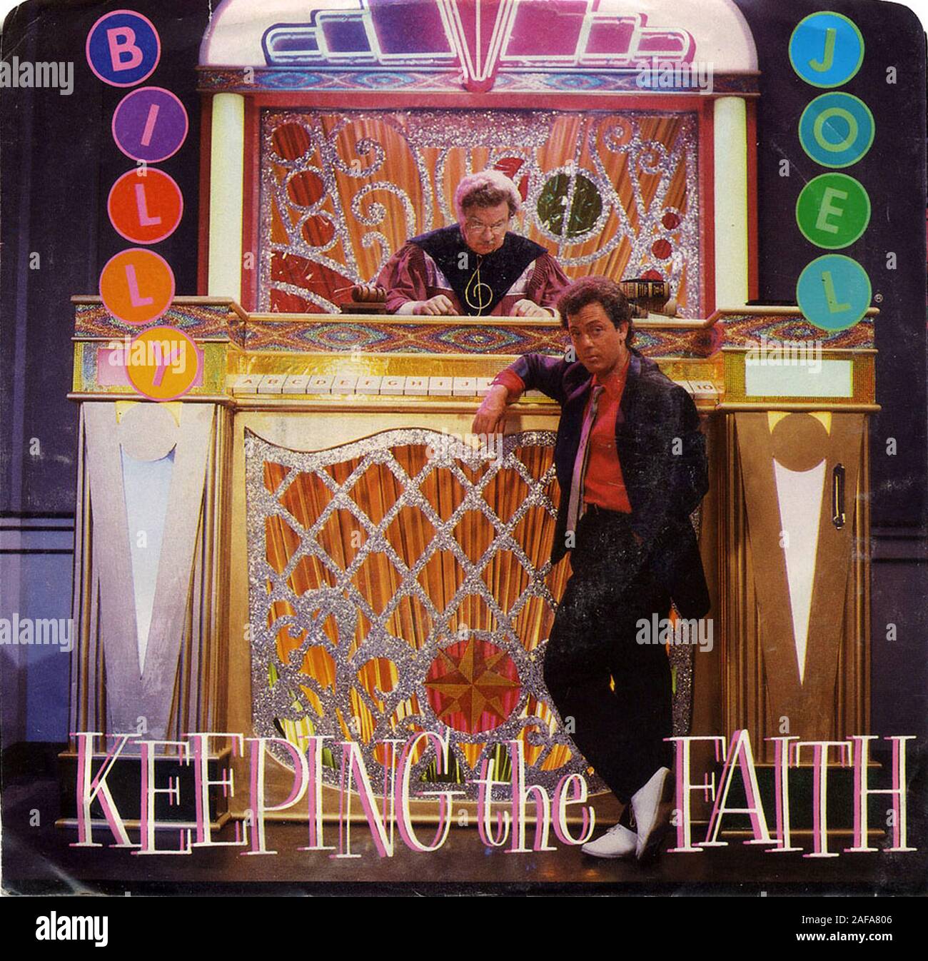 Billy Joel - Keeping The Faith - Vintage vinyl album cover Stock Photo ...