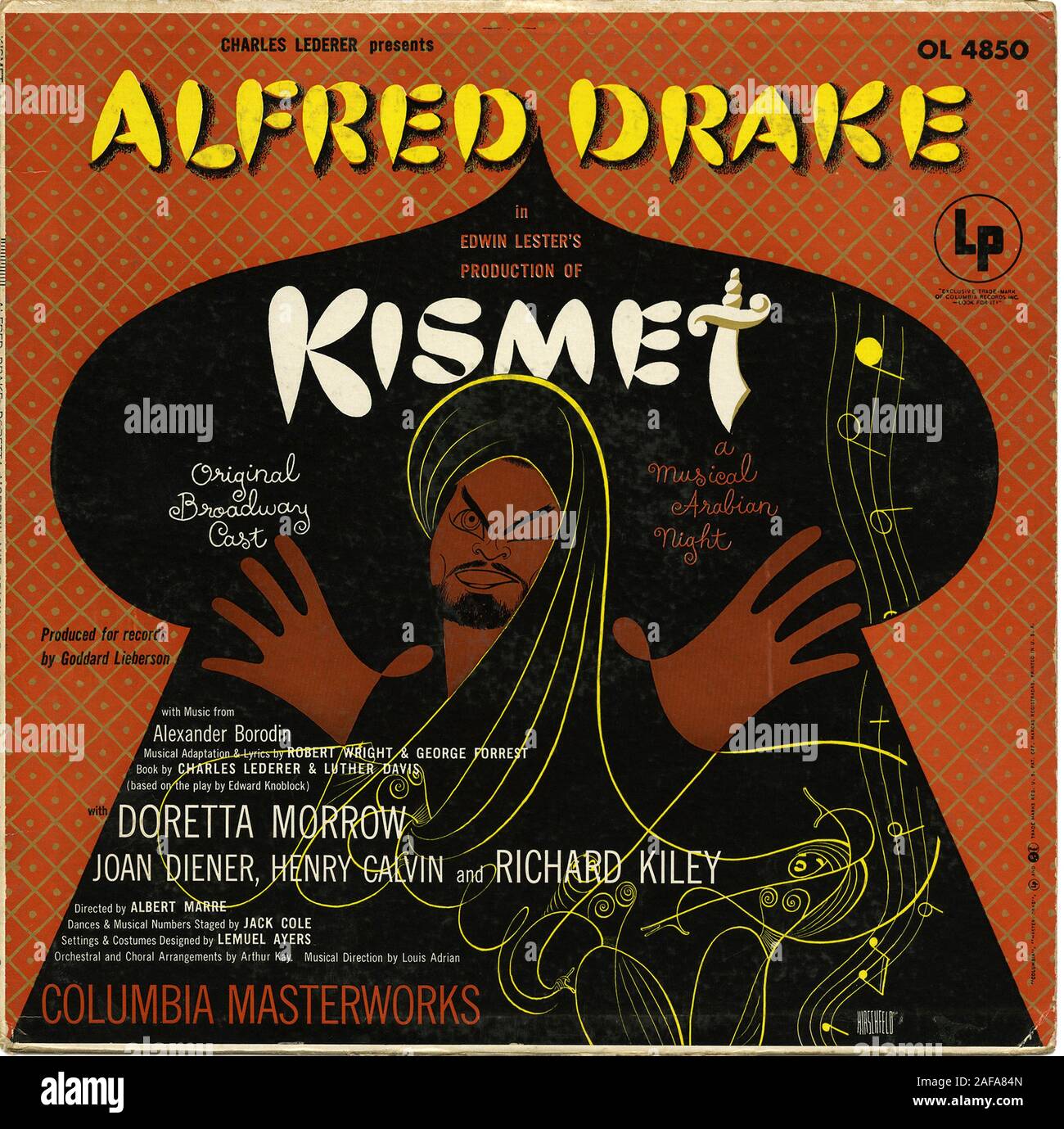 Kismet - Alfred Drake - Vintage vinyl album cover Stock Photo - Alamy