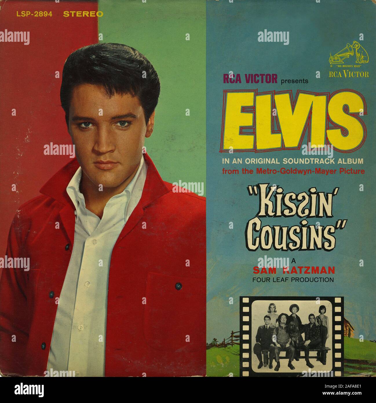 Elvis Presley - Kissin' Cousins - Vintage vinyl album cover Stock Photo ...