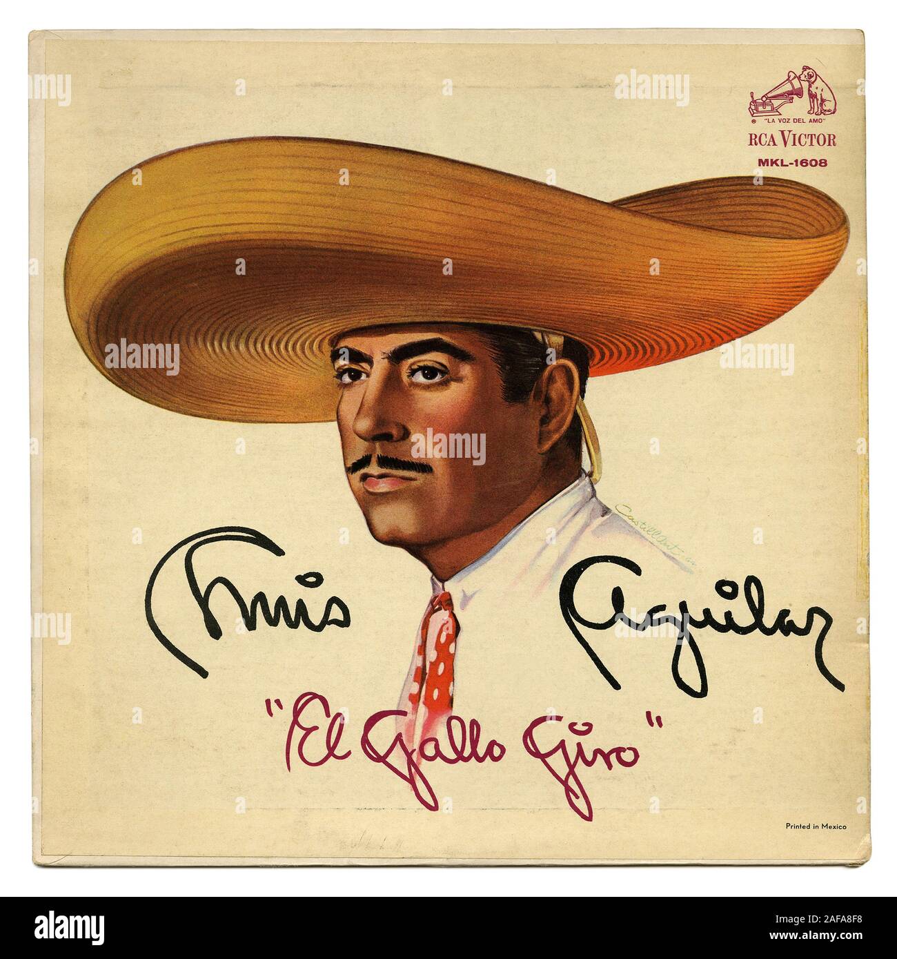 El Gallo Giro - - Vintage vinyl record cover Stock Photo - Alamy