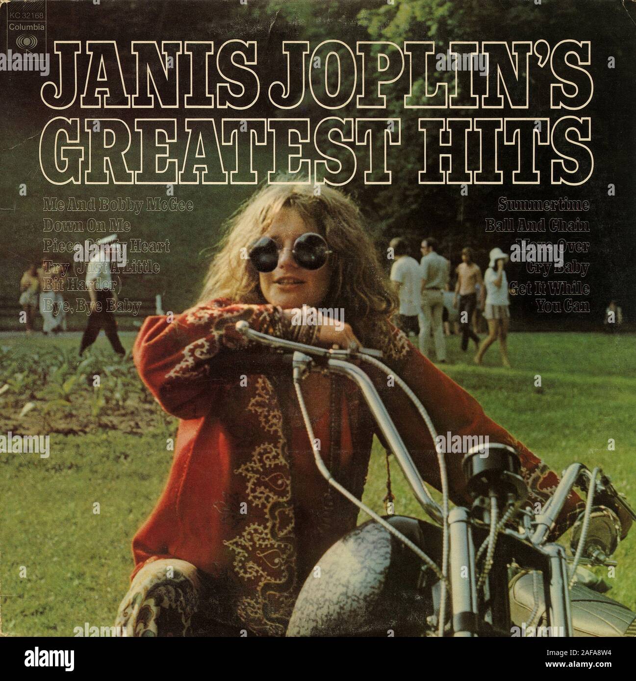 Janis Joplin’s Greatest Hits - Vintage vinyl album cover Stock Photo ...