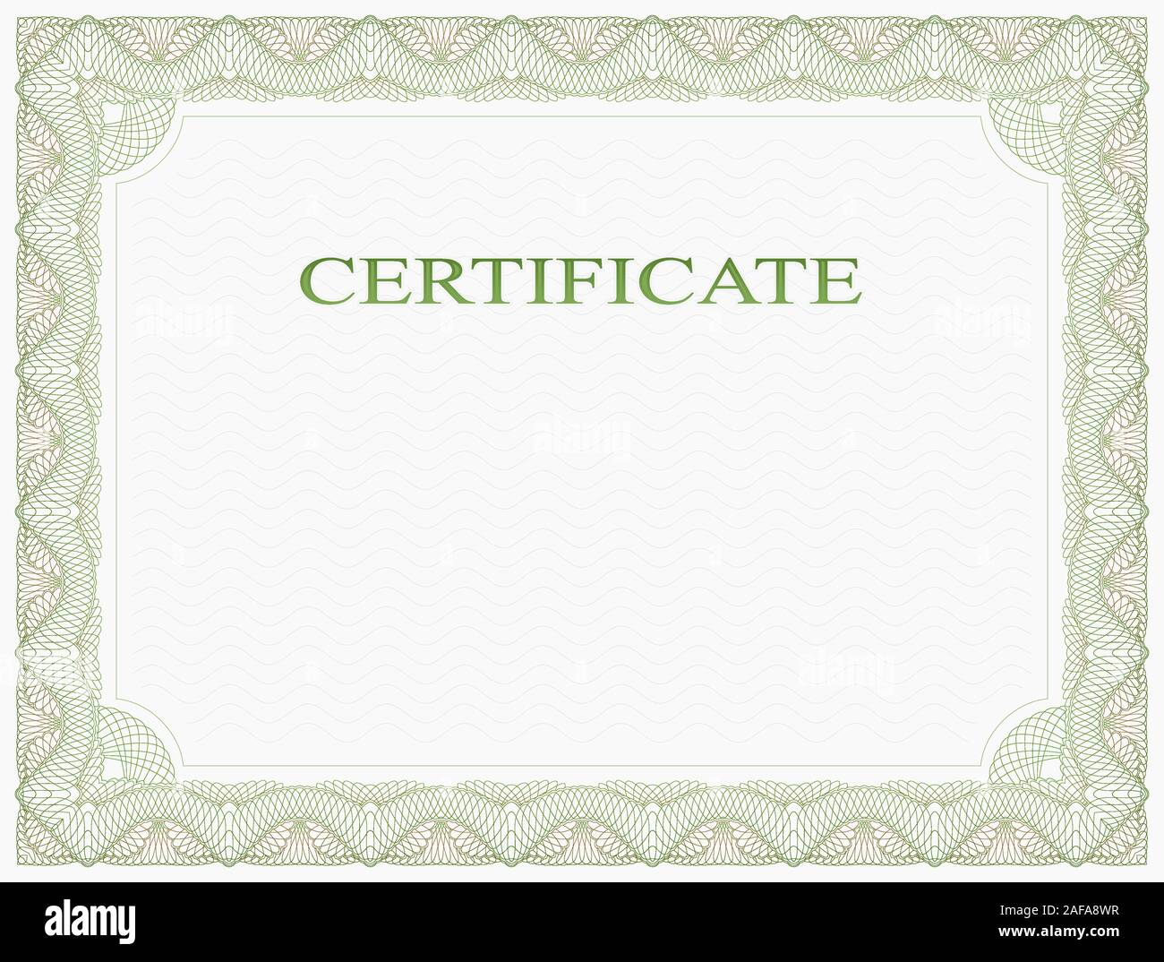 Horizontal certificate form Stock Vector Image & Art - Alamy