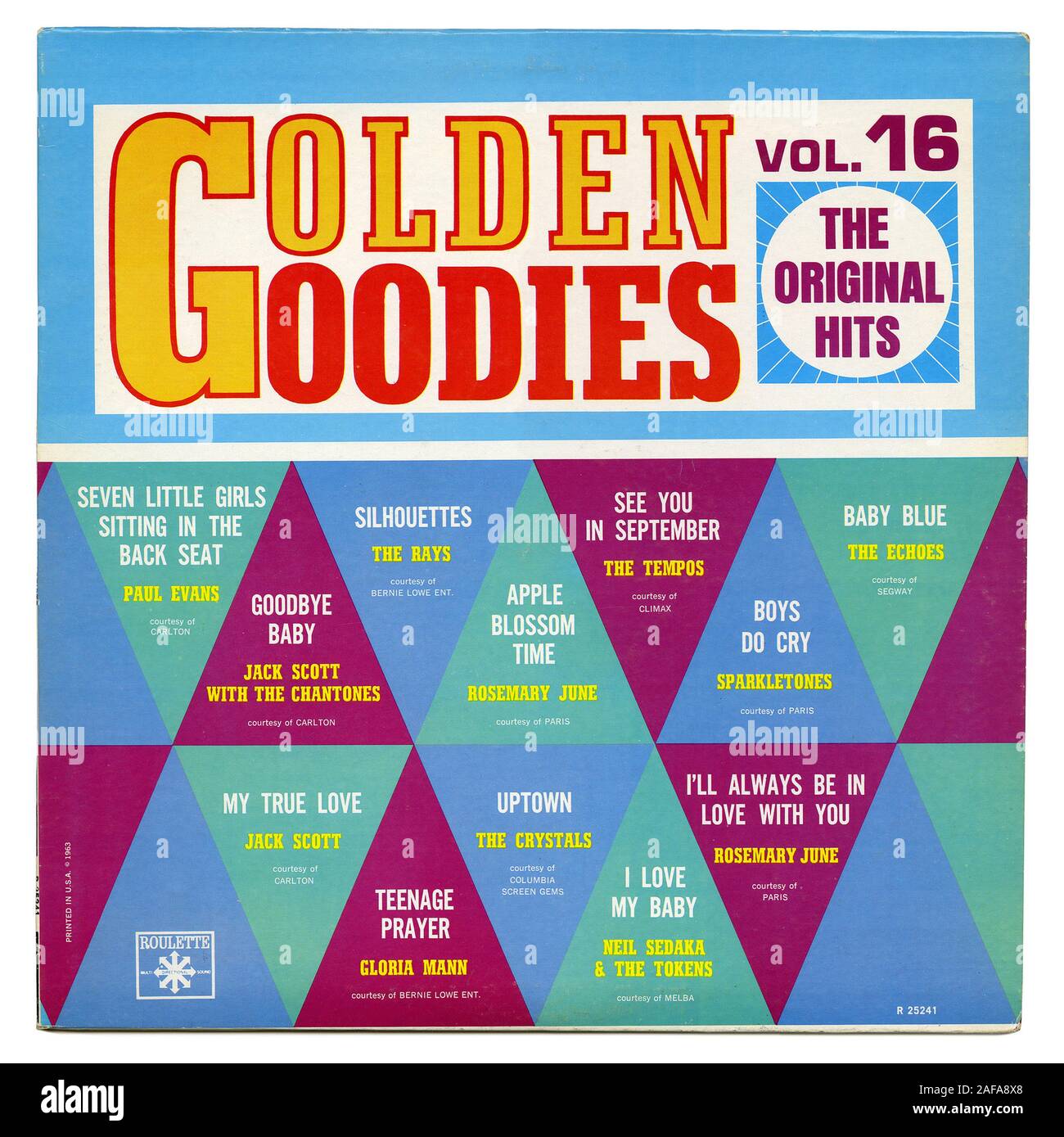 Golden Goodies Vol. 16 - - Vintage vinyl record cover Stock Photo - Alamy
