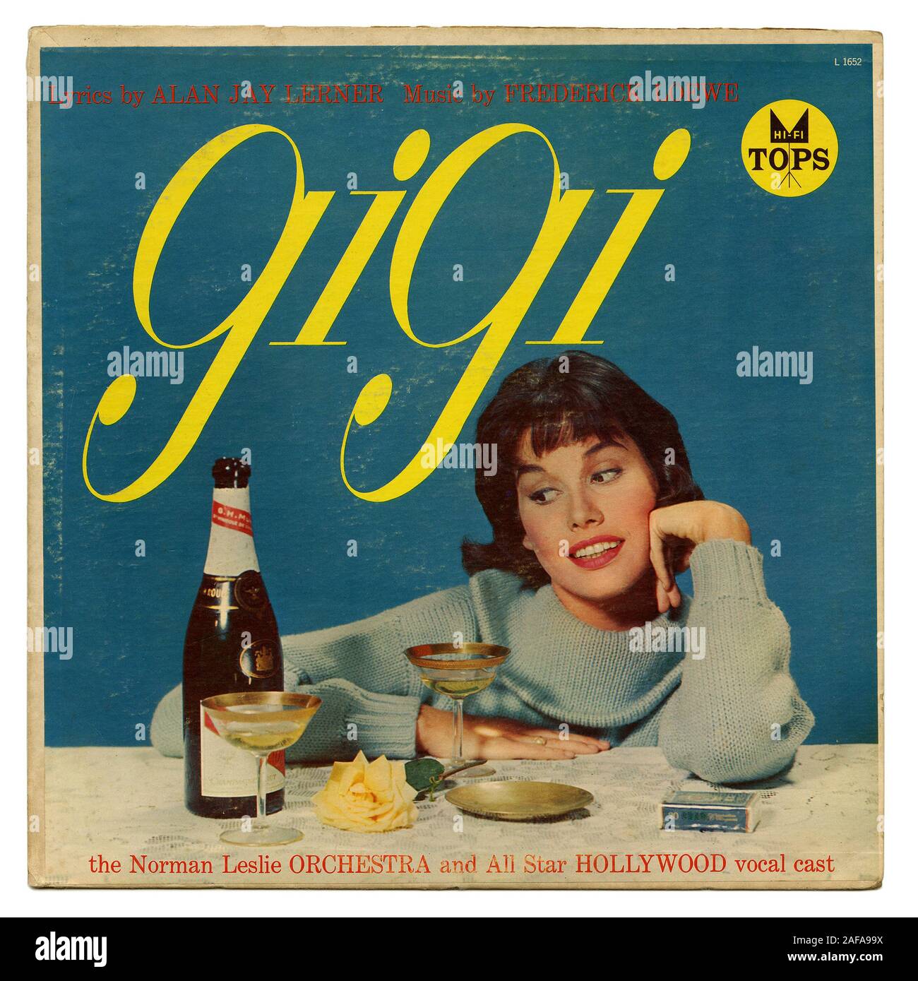 Gigi - - Vintage vinyl record cover Stock Photo - Alamy