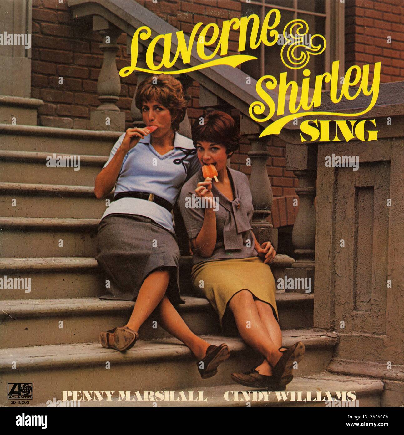Laverne & Shirley Sing - Vintage vinyl album cover Stock Photo - Alamy
