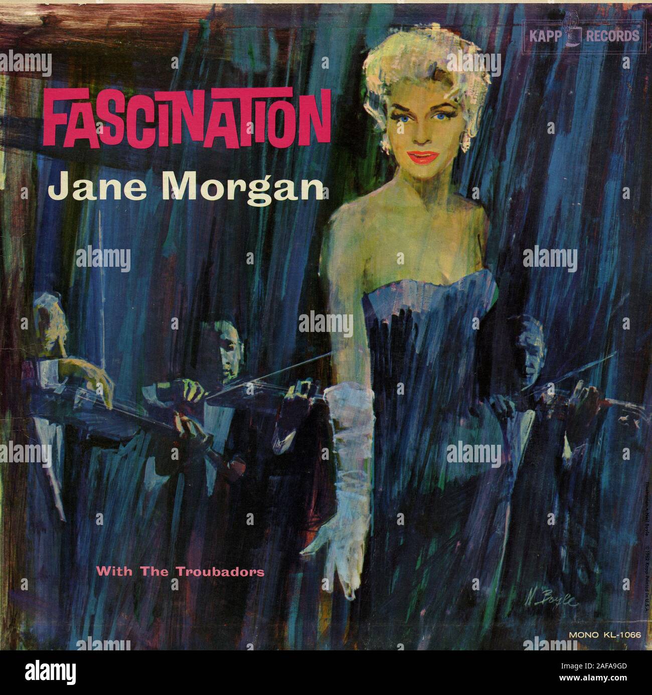 Jane Morgan - Fascination - Vintage vinyl record cover Stock Photo - Alamy