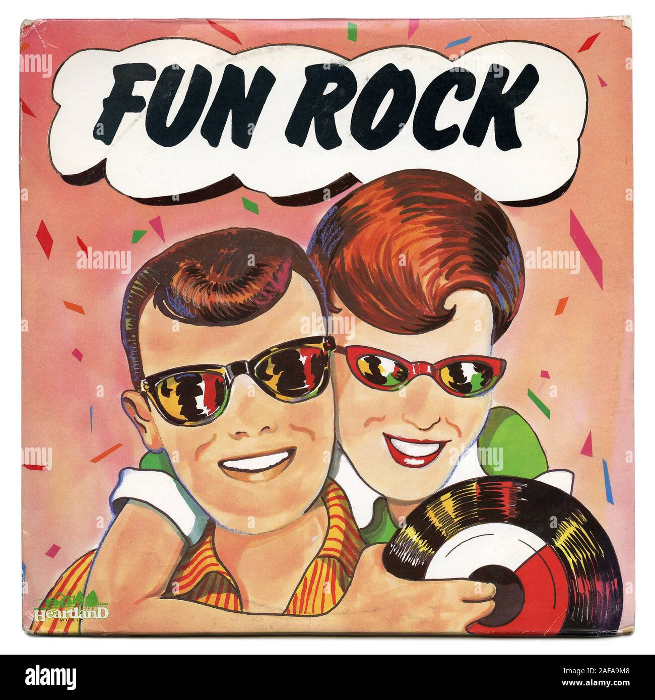 Fun Rock - - Vintage vinyl record cover Stock Photo - Alamy