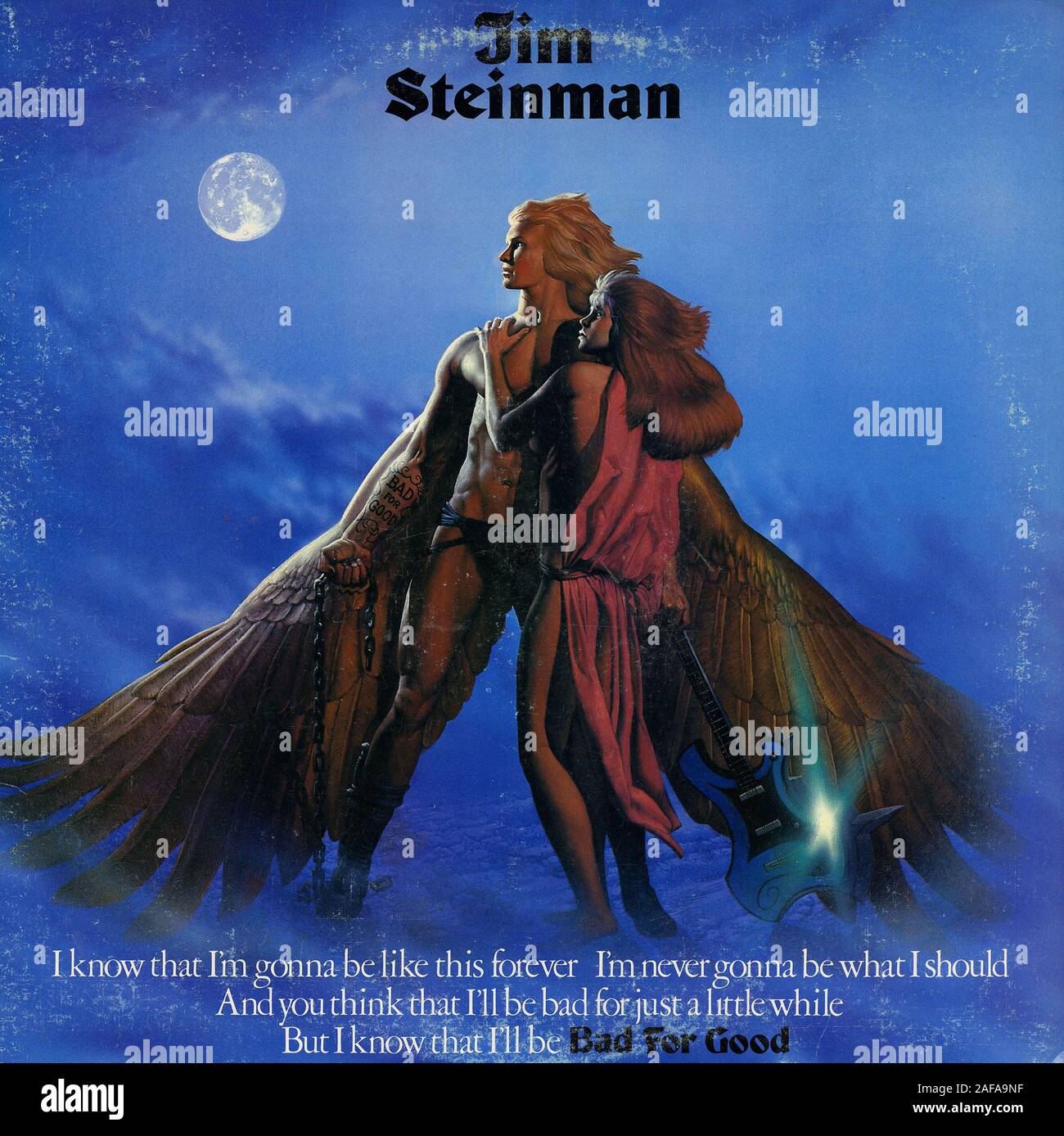 Bad For Good - Jim Steinman - Vintage vinyl album cover Stock Photo - Alamy