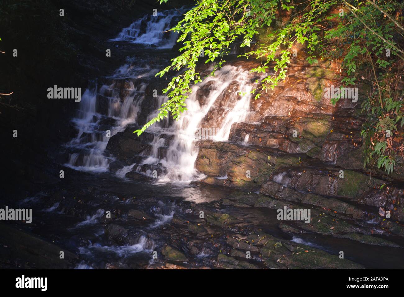 Close up of the waterfalls of Elephant Falls of shillong, Meghalaya ...
