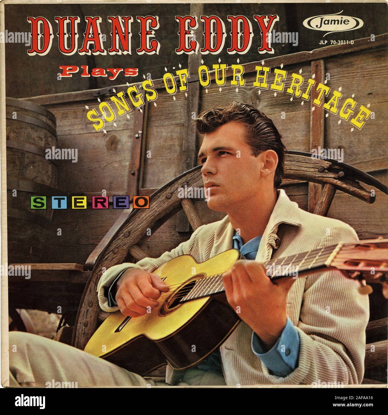 Duane Eddy ‎Plays Songs Of Our Heritage - - Vintage vinyl record cover Stock Photo - Alamy