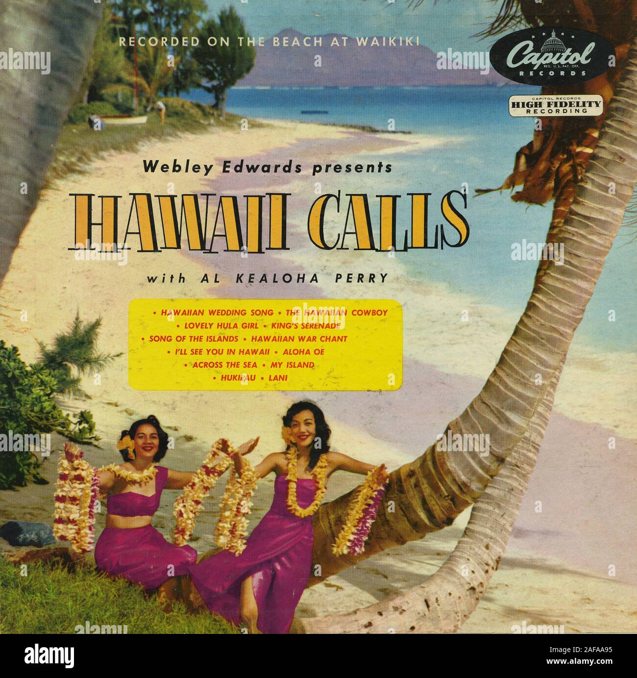 Vintage hawaii music cover hi-res stock photography and images - Alamy