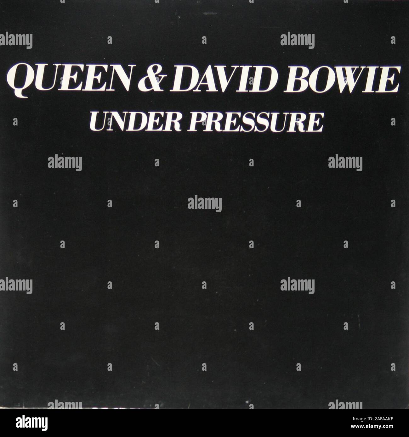 Queen and David Bowie - Under Pressure - Vintage vinyl record cover ...