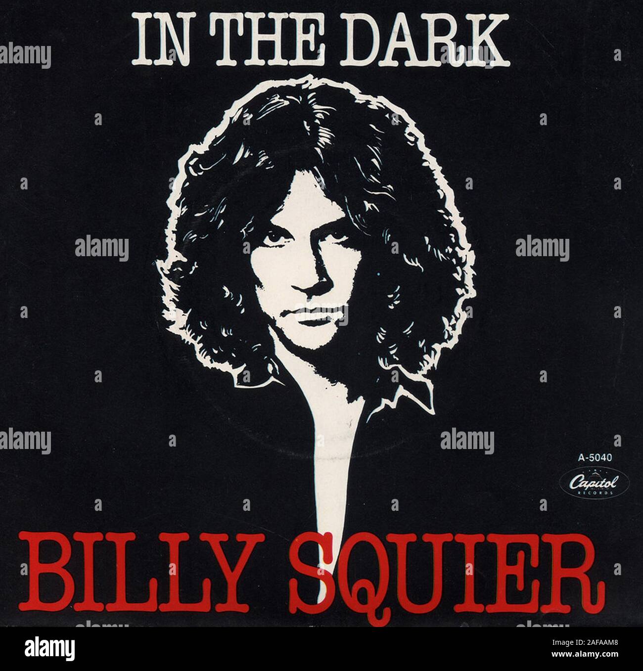 Billy Squire - In The Dark - Vintage vinyl album cover Stock Photo - Alamy