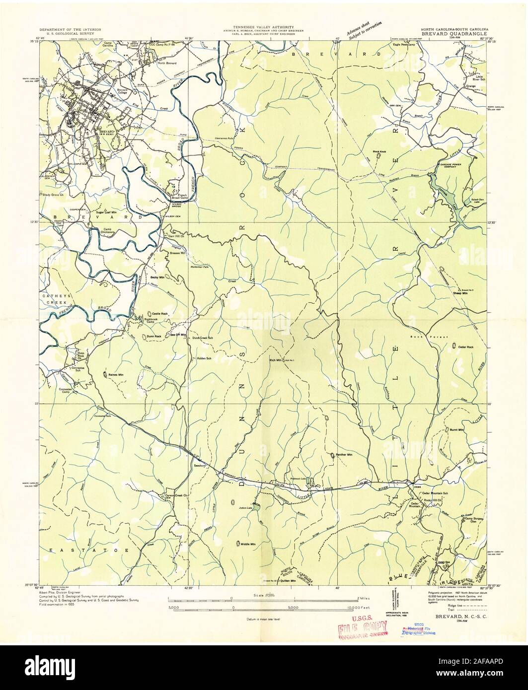 Brevard Nc Map