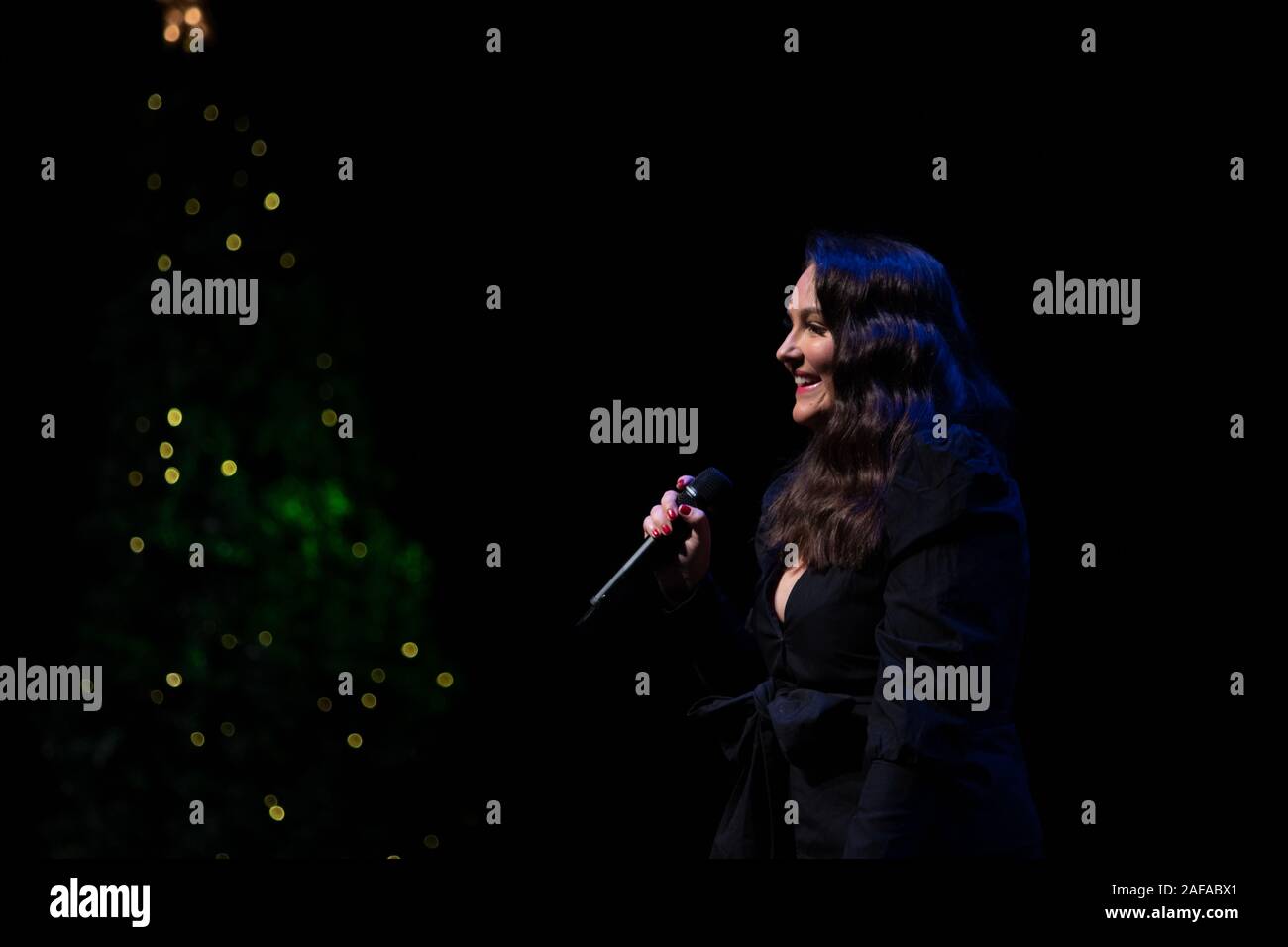 December 12, 2019: Radio host Taylor Strecker performs during the ...