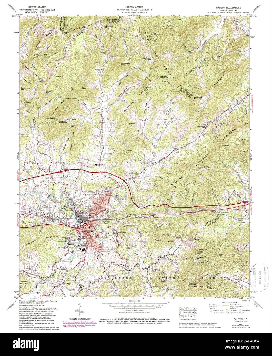 Canton north carolina map Cut Out Stock Images & Pictures - Alamy