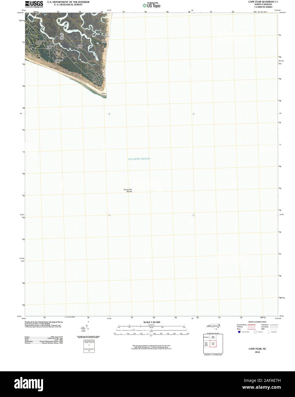 Map of cape fear hi-res stock photography and images - Alamy